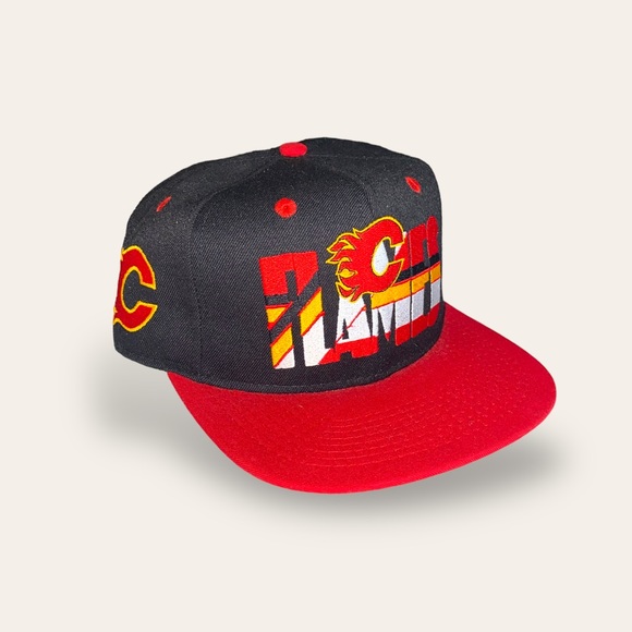 Vintage | Accessories | Rare Vintage Apparel Nhl 9s Calgary Flames ...
